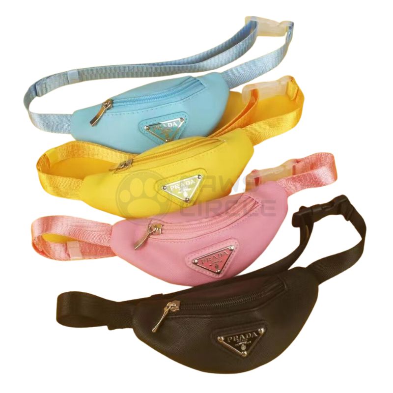 Pawda Logo Dog Bum Bag | Paws Circle | Designer Dog Accessories