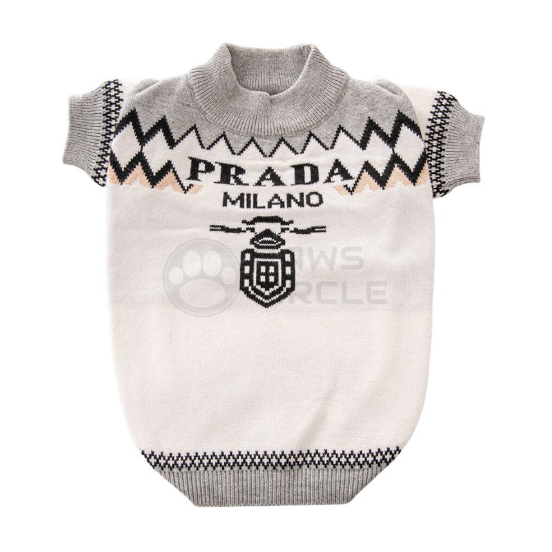 Pawda Logo Sweater | Paws Circle | Designer Dog Clothes